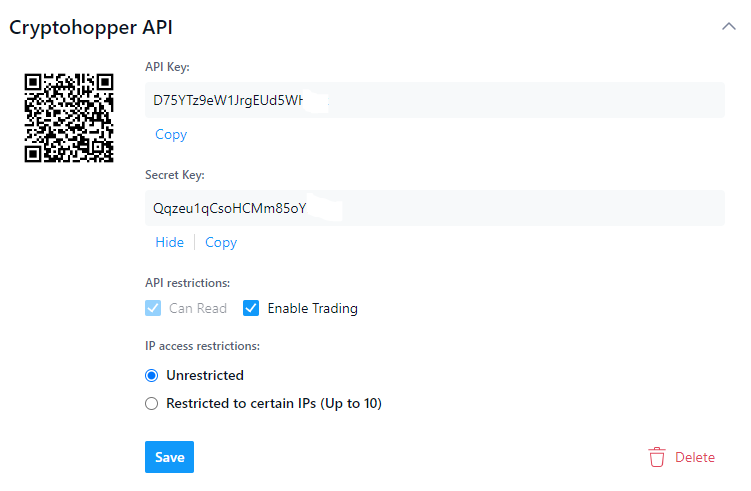 How to connect to Crypto.com | Cryptohopper Documentation